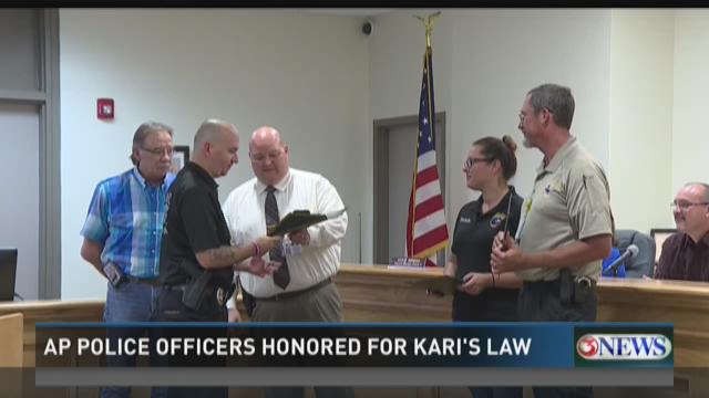 Aransas Pass Police Officers Honored For Karis Law